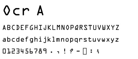 Ocr Font Jujaspin