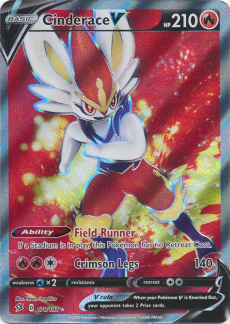401 Games Canada Cinderace V 178192 Full Art Ultra Rare