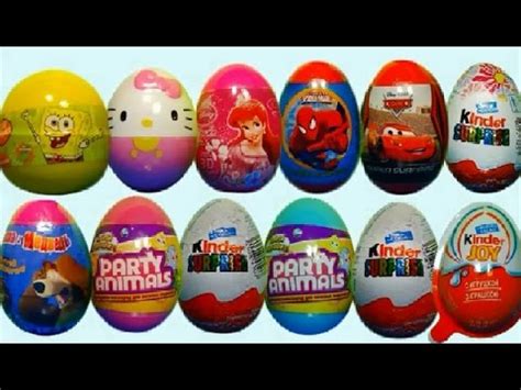 18 Surprise Eggs 3 Episodes Compilation Angry Birds Disney Cars