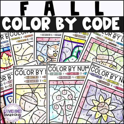 Fall Color By Code Fall Color By Number Fall Color By Letter Made By Teachers
