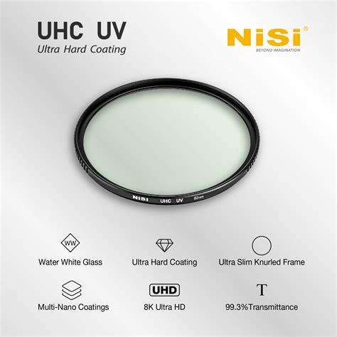 NiSi Mm UHC UV Protection Filter With Multi Layer Coatings UHD Ultra Hard Coating Nano