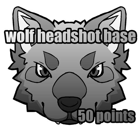 Wolf Headshot Lineart P2u 50 Points By Paytousebases On Deviantart