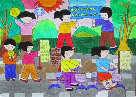Phạm Hoan Tranh thiếu nhi Vì cuộc sống bình yên TP Bà rịa