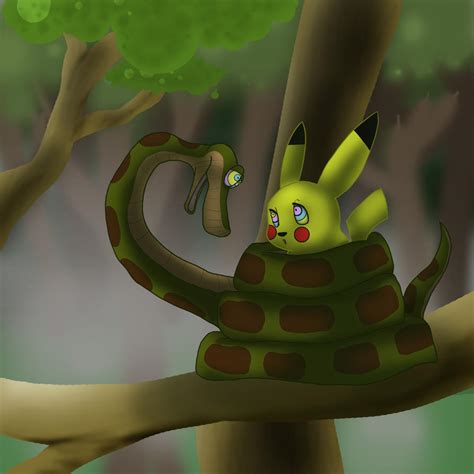 Pikachu Trusts Kaa By Kell 2k On Deviantart
