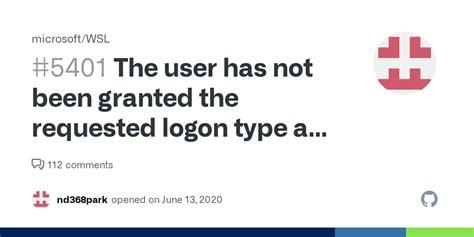 The User Has Not Been Granted The Requested Logon Type At This Computer