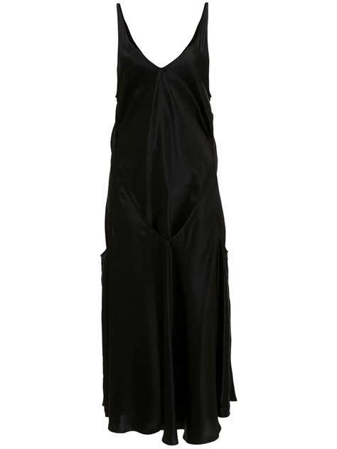 Jw Anderson Long Sleeve Asymmetric Hem Dress Black Farfetch