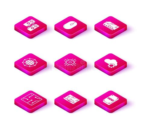 Set Processor Laptop Global Technology Social Network Hard Disk