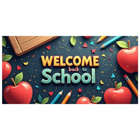 Luufilx Welcome Back To School Banner Large Classroom Decorations Party