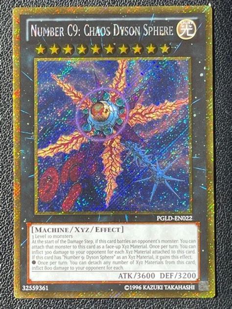 Pgld En012 Number C9 Chaos Dyson Sphere Gold Secret Rare Neu Gemäss Beschreibung In Uster