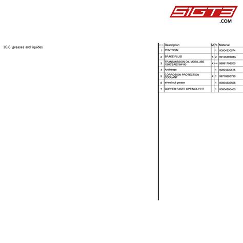 Copper Paste Optimoly Ht 4300400 Porsche 911 Gt3 R Type 991 Gen 1