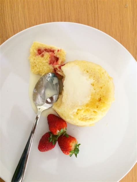 Microwave 3 Minute Strawberry Mug Cake This Is Cooking For Busy