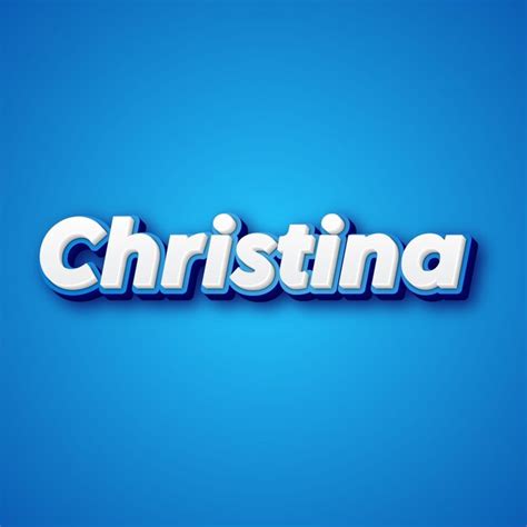 Premium Photo | Christina Text effect Gold JPG attractive background ...