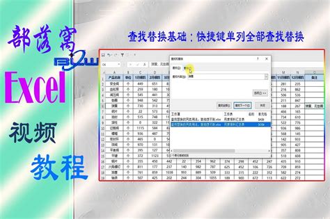 Excel查找替换基础视频：快捷键单列全部查找替换凤凰网视频凤凰网