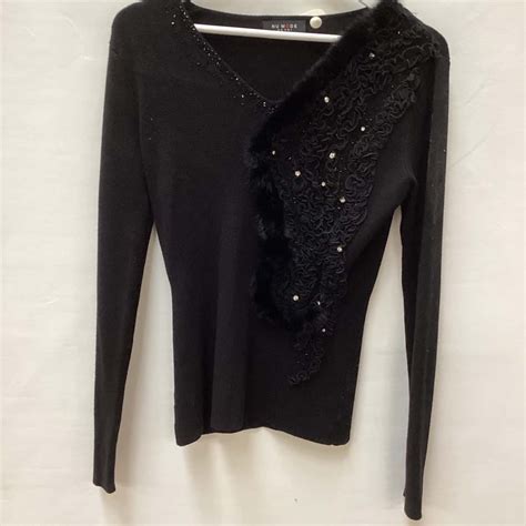 Nu Mode De Toi Womens Size M Black Top