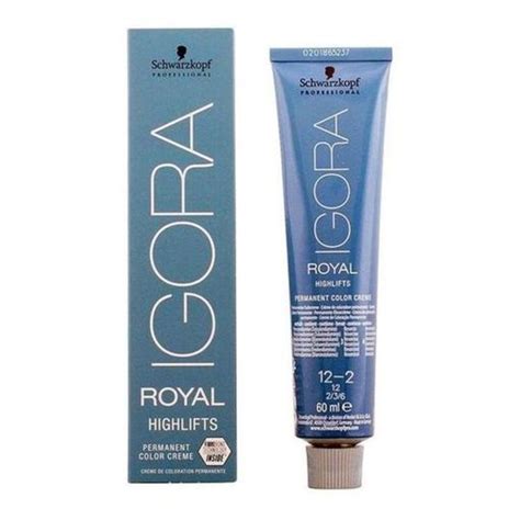 Coloración Permanente En Crema Igora Royal Highlifts Schwarzkopf Nº 12