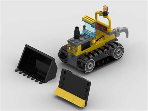 Lego Moc Mini Bulldozer By Lefisch Rebrickable Build With Lego