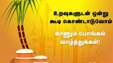 Kaanum Pongal Wishes In Tamil பொங்கல் கொண்டாட்டத்தின் கடைசி நாள் காணும் பொங்கல் வாழ்த்து