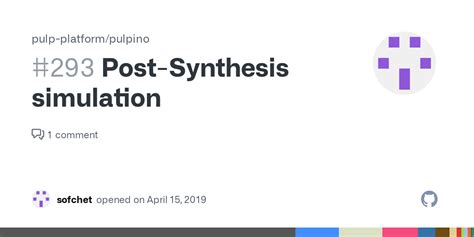 Post Synthesis Simulation Issue 293 Pulp Platform Pulpino GitHub