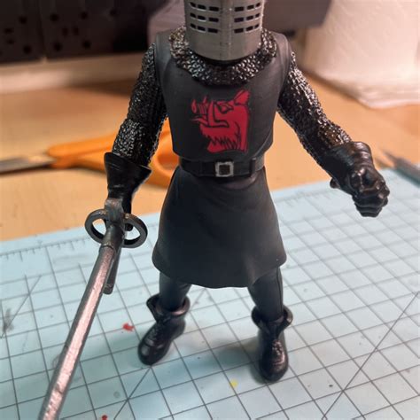 3d Print Of Black Knight From Monty Python Highlands Miniatures By Carlosmendoza4