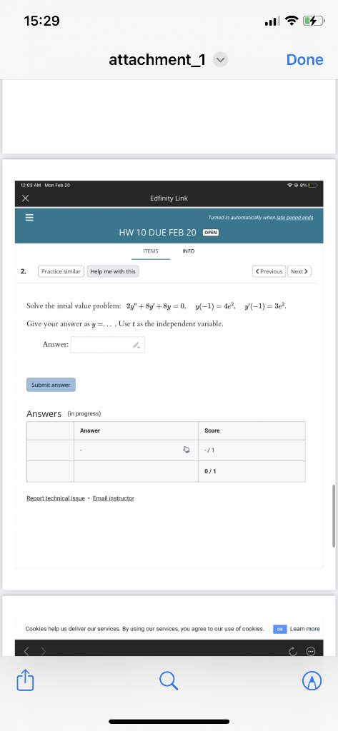 Solved Solve The Intial Value Problem