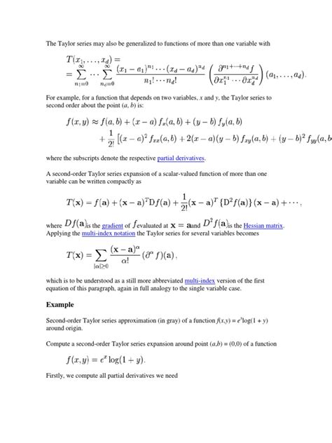 Taylor Multidimensional Pdf