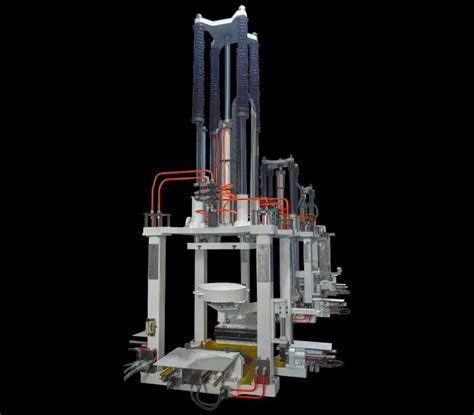 Mild Steel Lpdc Machine For Aluminium Casting Hydroteck Die Locking Force 50 Ton At