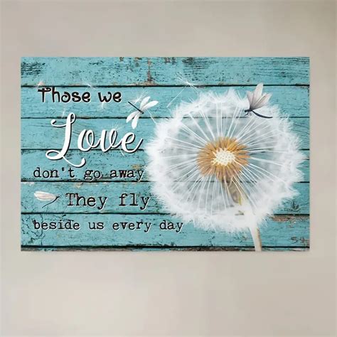 Blue Dandelion Wall Art Motivational Ts Women Temu Ireland