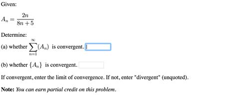 Solved Given A A N 2n 8n 5 Determine A Whether