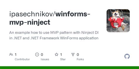 Github Ipasechnikovwinforms Mvp Ninject An Example How To Use Mvp Pattern With Ninject Di In