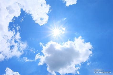 맑은하늘사진 7월의 주말 대전의 아름다운 하늘과 햇빛 구름사진 네이버 블로그