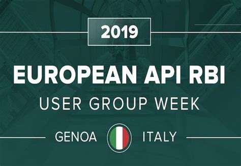 2019 Risk Based Inspection Europe Meeting