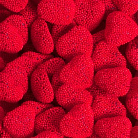 Jelly Belly Red Raspberry Candy Hearts 10lb Case