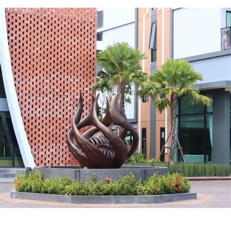 Large Bronze Eternal Flame Statue Randolph Rose Collection