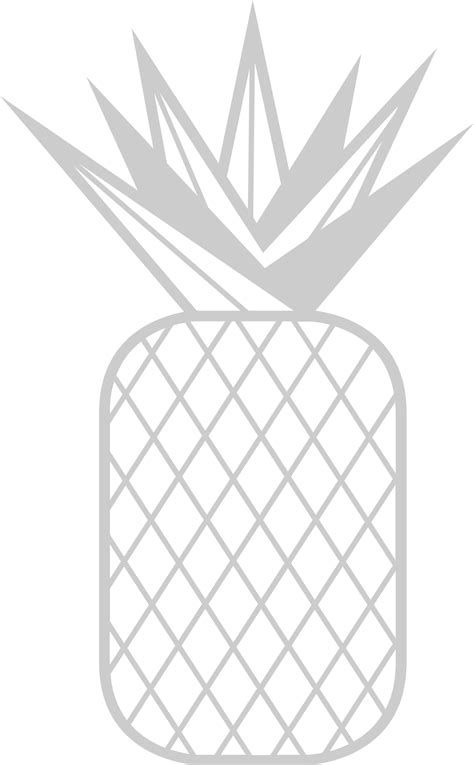 Pineapple Outline 36660788 Vector Art At Vecteezy