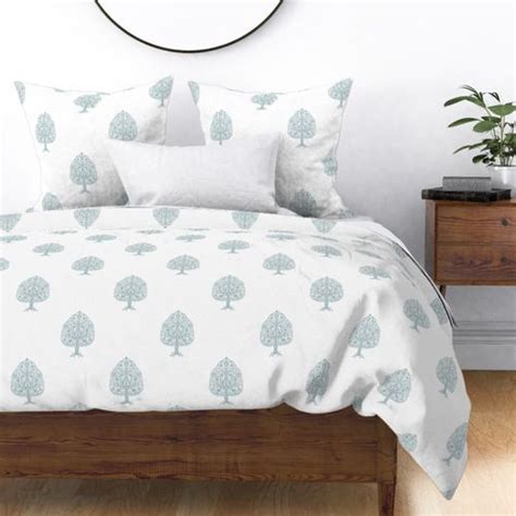 Xlarge Tree Block Print Wallpaper Fabric Spoonflower