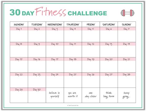 Free Printable Fitness Planner