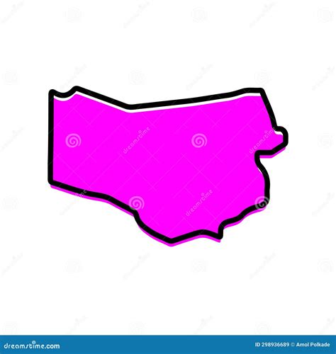 Enga State Map Vector Design Stock Illustration Illustration Of Enga Region 298936689