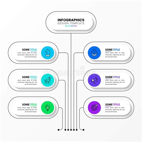 Infographic Template With Icons And 6 Options Or Steps Tree Stock Vector Illustration Of