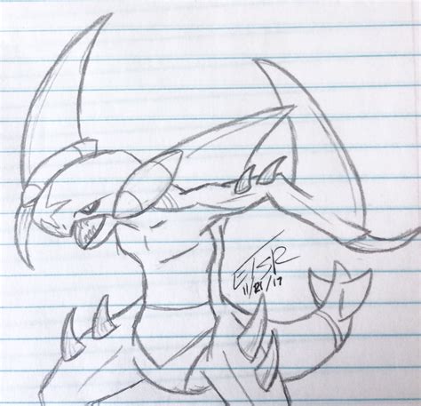 Pokemon Drawing Garchomp Pokemon Drawing Easy