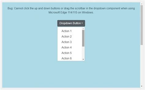 Scrollbar Dragging Issue In Bootstrap Vue Dropdown Component In Microsoft Edge 114115