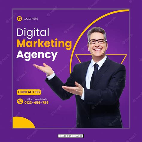 Premium Vector Digital Marketing Social Media Post Template