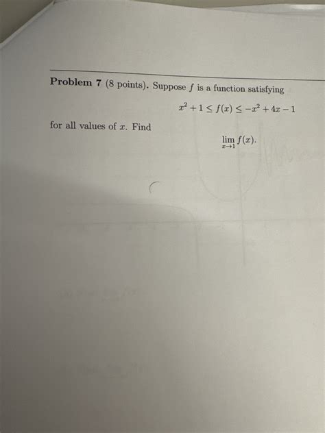 solved problem 7 8 ﻿points ﻿suppose f ﻿is a function