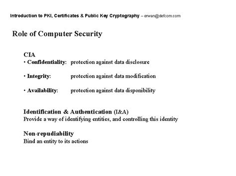 Introduction To Pki Certificates Public Key Cryptography Erwan