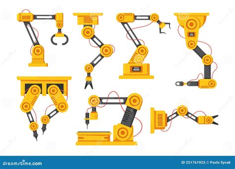 Industrial Robotic Arms Of Robot Manipulator Manufacturing Automation