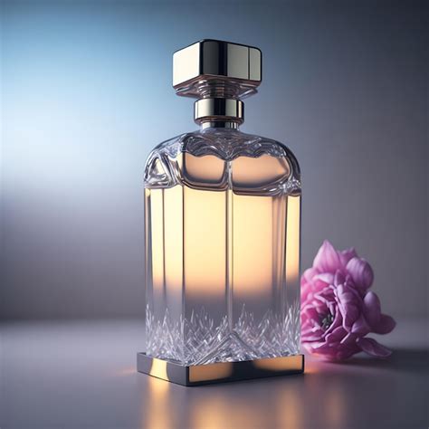 Premium Photo Perfume Bottle 3d Rendering