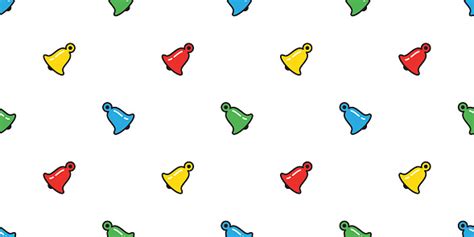 크리스마스 벨 완벽 한 패턴 산타 클로스 벡터 Rgb 컬러 선물 포장지 스카프 절연 반복 벽지 만화 타일 배경 그림 낙서 디자인