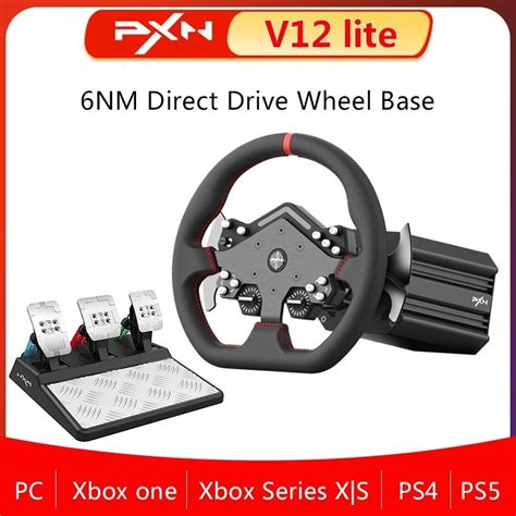 PXN V12 Lite 6Nm Bundle ชุดพวงมาลัย สำหรับ PC และ PC, PS4, PS5, Xbox ...
