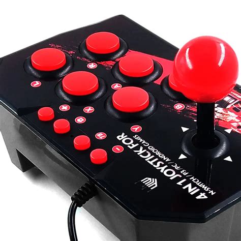 Retro Arcade Game Machines Game Joystick 4 In 1 Wired Rocker Fighting Controller For Nintendo