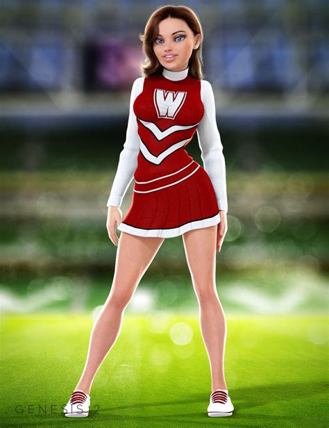 Cheerleader For Genesis 2 Female S Daz 3D