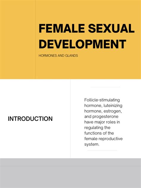 Female Sexual Development Pdf Ovary Menstrual Cycle
